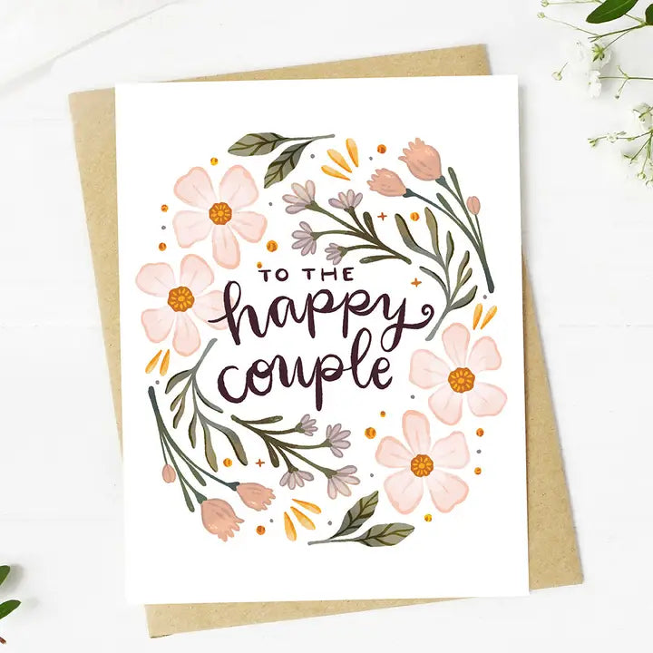 To The Happy Couple Wedding Card | Bloom Floral
